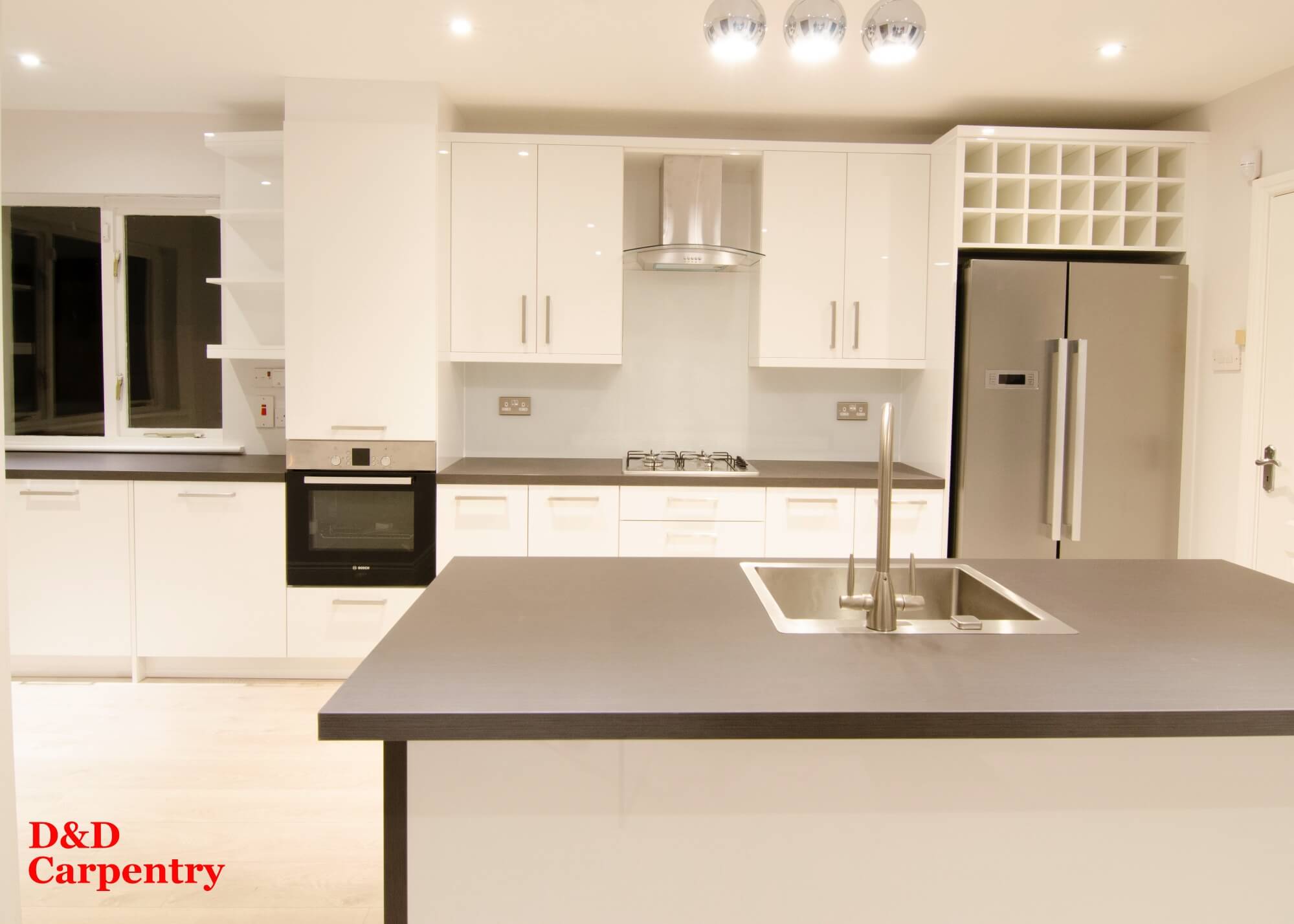 Gloss Finish Modern Kitchen Design - Bespoke Kitchens Ireland - Custom ...